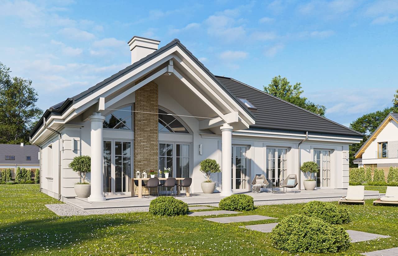 Projekt budynku Dom na Parkowej 6 wariant B | Dom Wolnostojący ...